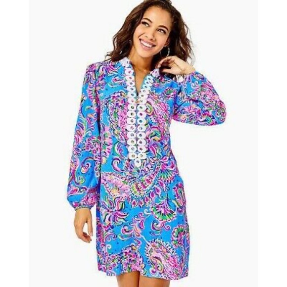 Lilly Pulitzer | Dresses | Lilly Pulitzer Conley Shift Dress Multiblue ...